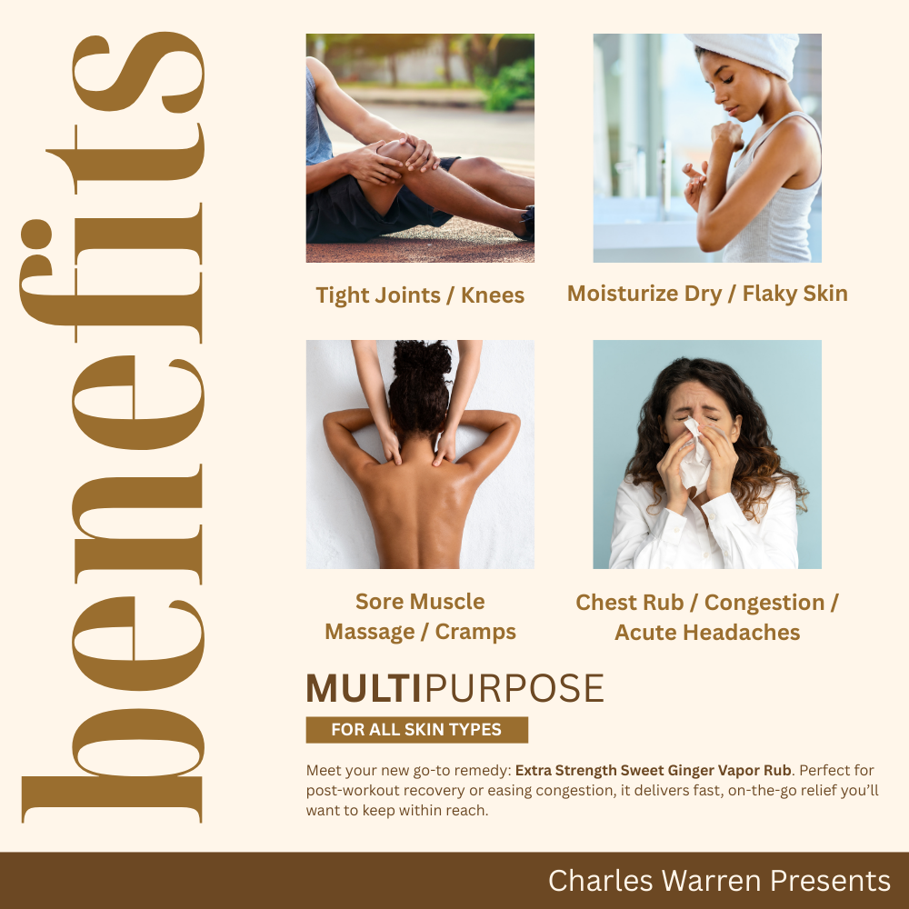 Extra Strength Sweet Ginger Vapor Rub – Charles Warren Presents